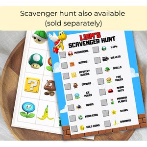 Editable Mario Favor Tag, Printable Mario Birthday Thank You Tag ...