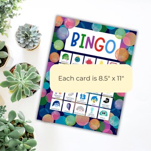 Inside Out 2 Bingo, Printable Inside Out Birthday Game, Inside Out ...