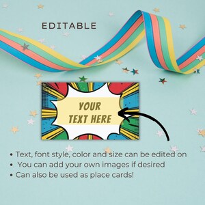 Editable Superhero Food Cards, Superhero Food Labels, Superhero Buffet ...