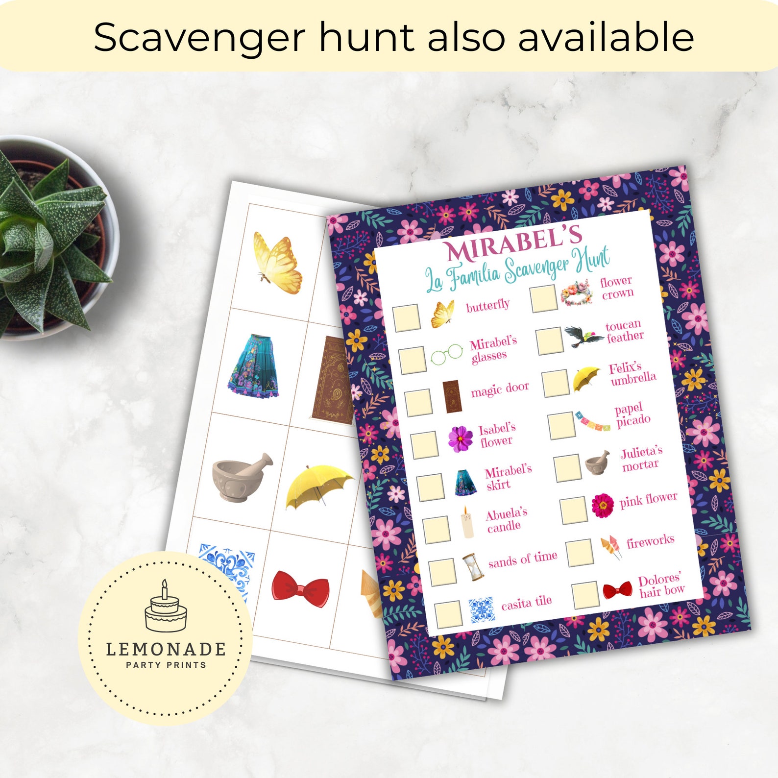 Personalizable Encanto Birthday Party Activity Sheet (digital Download ...