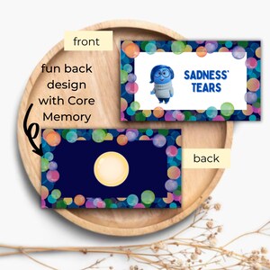 Editable Inside Out Food Cards, Inside Out 2 Food Labels, Inside Out ...