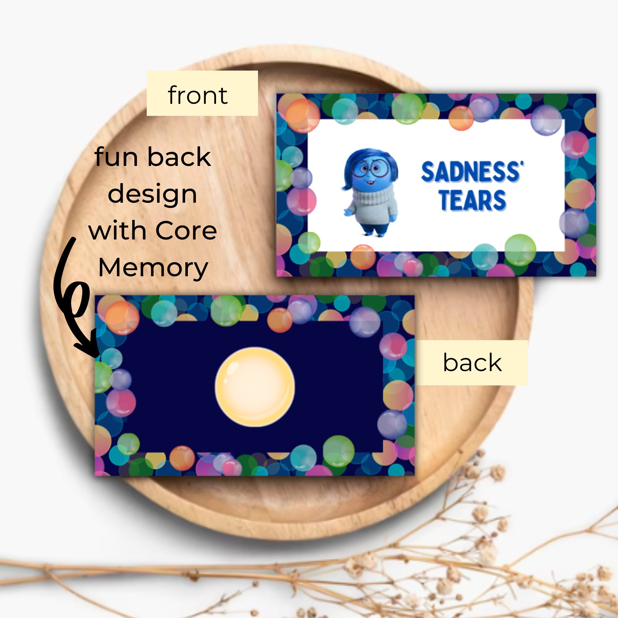 Editable Inside Out Food Cards, Inside Out 2 Food Labels, Inside Out ...