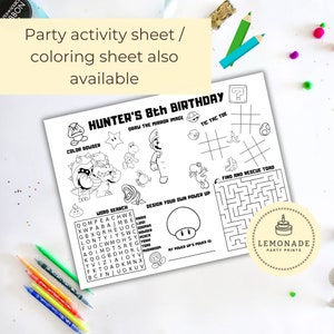 Personalizable Mario Scavenger Hunt, Printable Video Game Scavenger ...