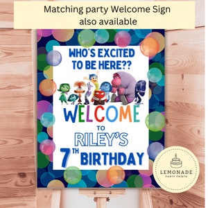 Inside Out Favor Tag, Editable Inside Out 2 Gift Tag, Printable Inside ...