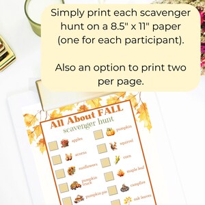 Fall Scavenger Hunt • Printable Autumn Scavenger Hunt • Thanksgiving ...