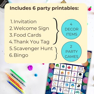 Inside Out Party Bundle, Editable Inside Out 2 Birthday Pack, DIGITAL ...