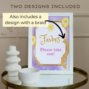 Rapunzel Party Signs, Editable Rapunzel Birthday Sign, Printable ...