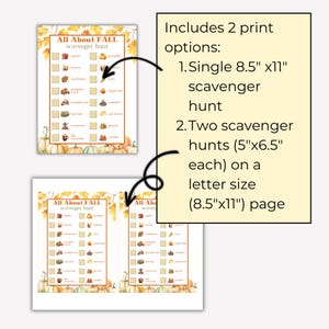 Fall Scavenger Hunt • Printable Autumn Scavenger Hunt • Thanksgiving ...