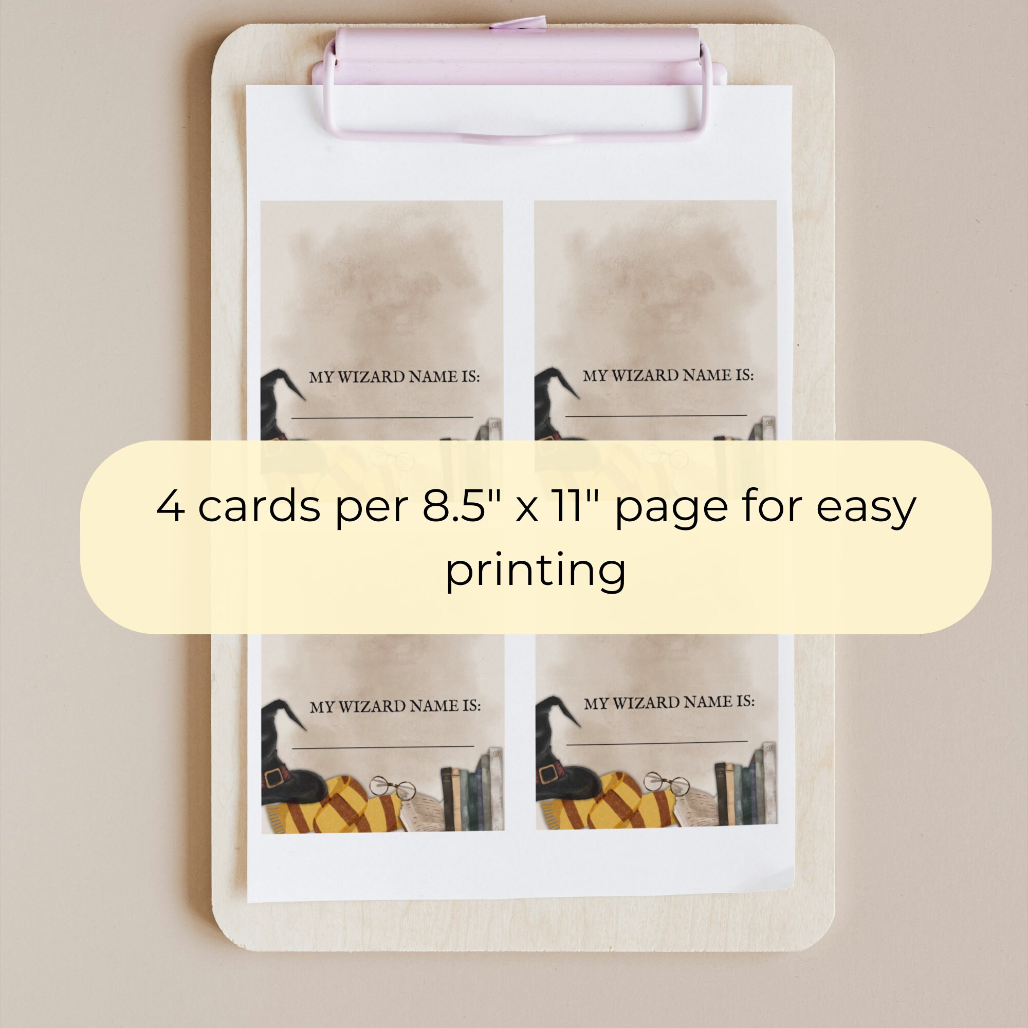 Wizard Name Generator, Printable Magic School Party Game, Wizard Party ...