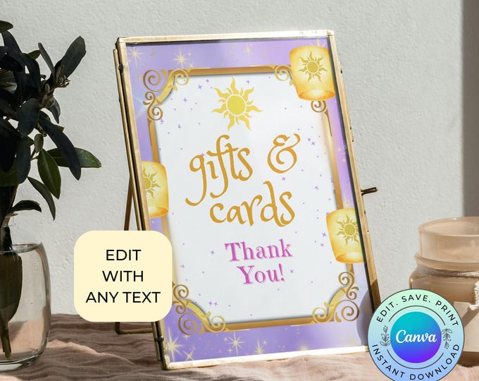 Rapunzel/tangled Themed Printable Birthday Banner! Includes Birthday ...