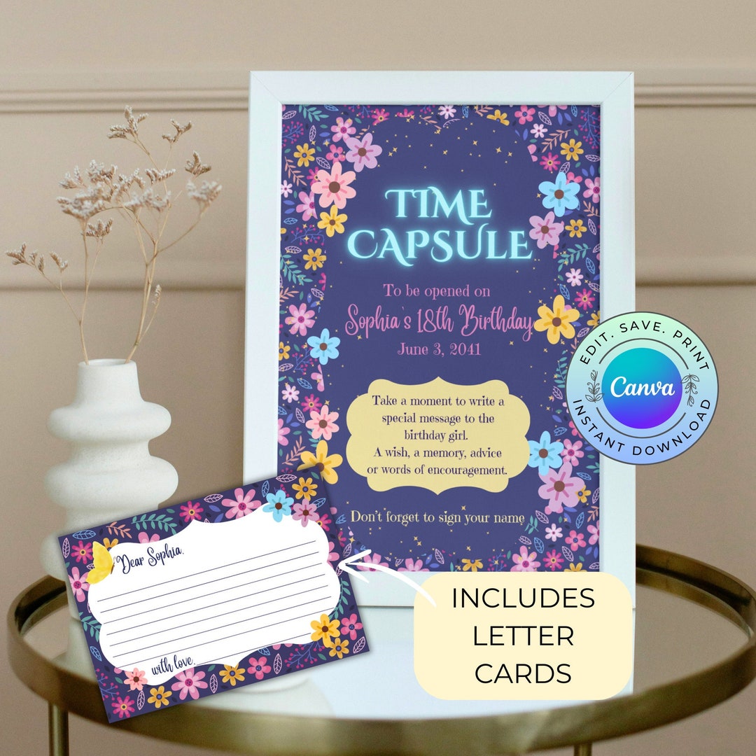 Editable Encanto Time Capsule and Letter Cards, DIGITAL DOWNLOAD - Etsy