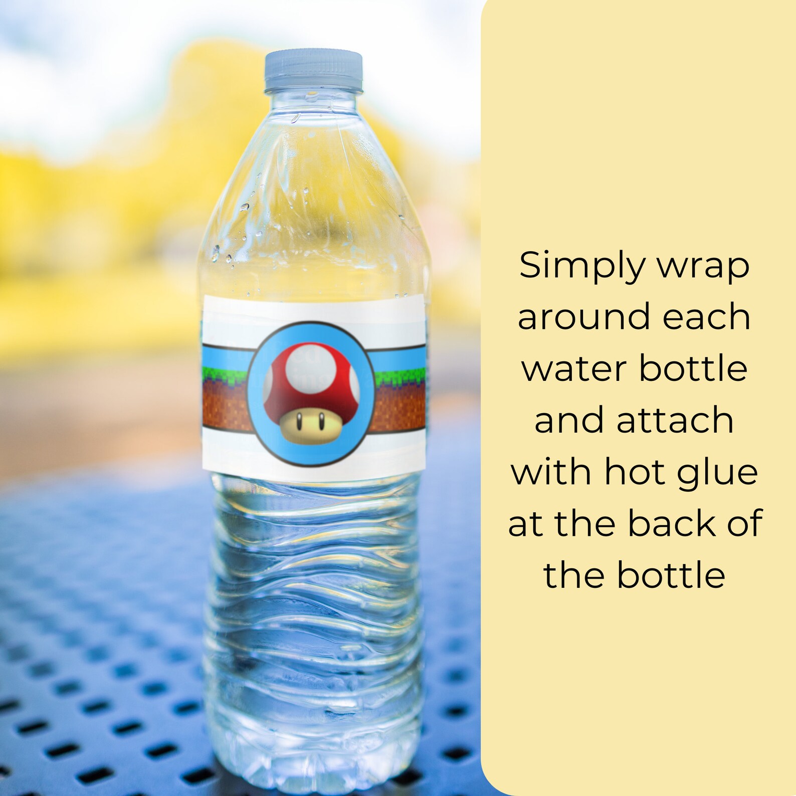 Printable Mario Water Bottle Labels, Printable Mario Party Bottle Wraps ...
