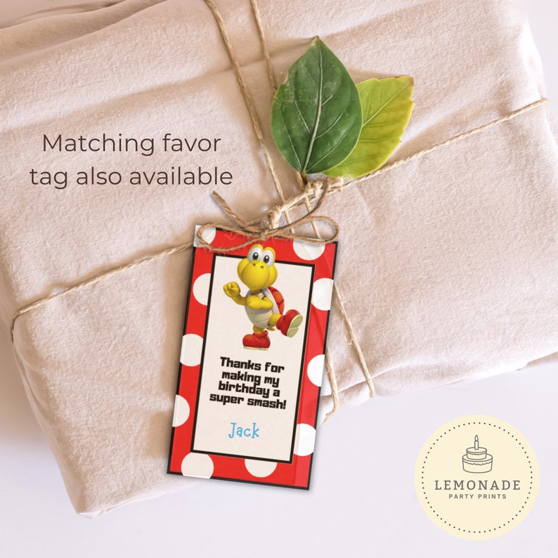 Printable Mario Treat Bag Labels Editable Mario Food Cards - Etsy