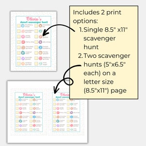 Personalizable Donut Scavenger Hunt, Printable Donut Birthday Party ...