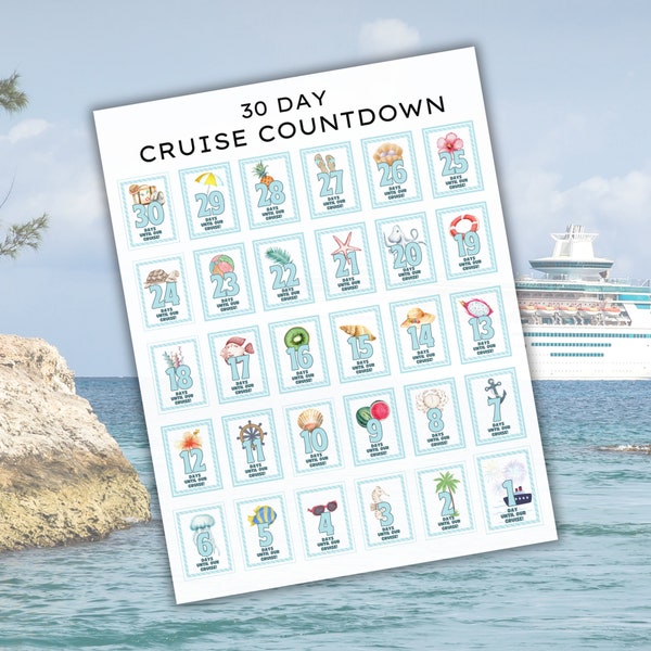 Cruise Countdown - Etsy