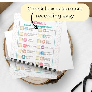 Personalizable Donut Scavenger Hunt, Printable Donut Birthday Party ...