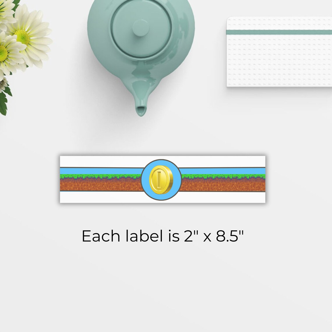 Printable Mario Water Bottle Labels, Printable Mario Party Bottle Wraps ...