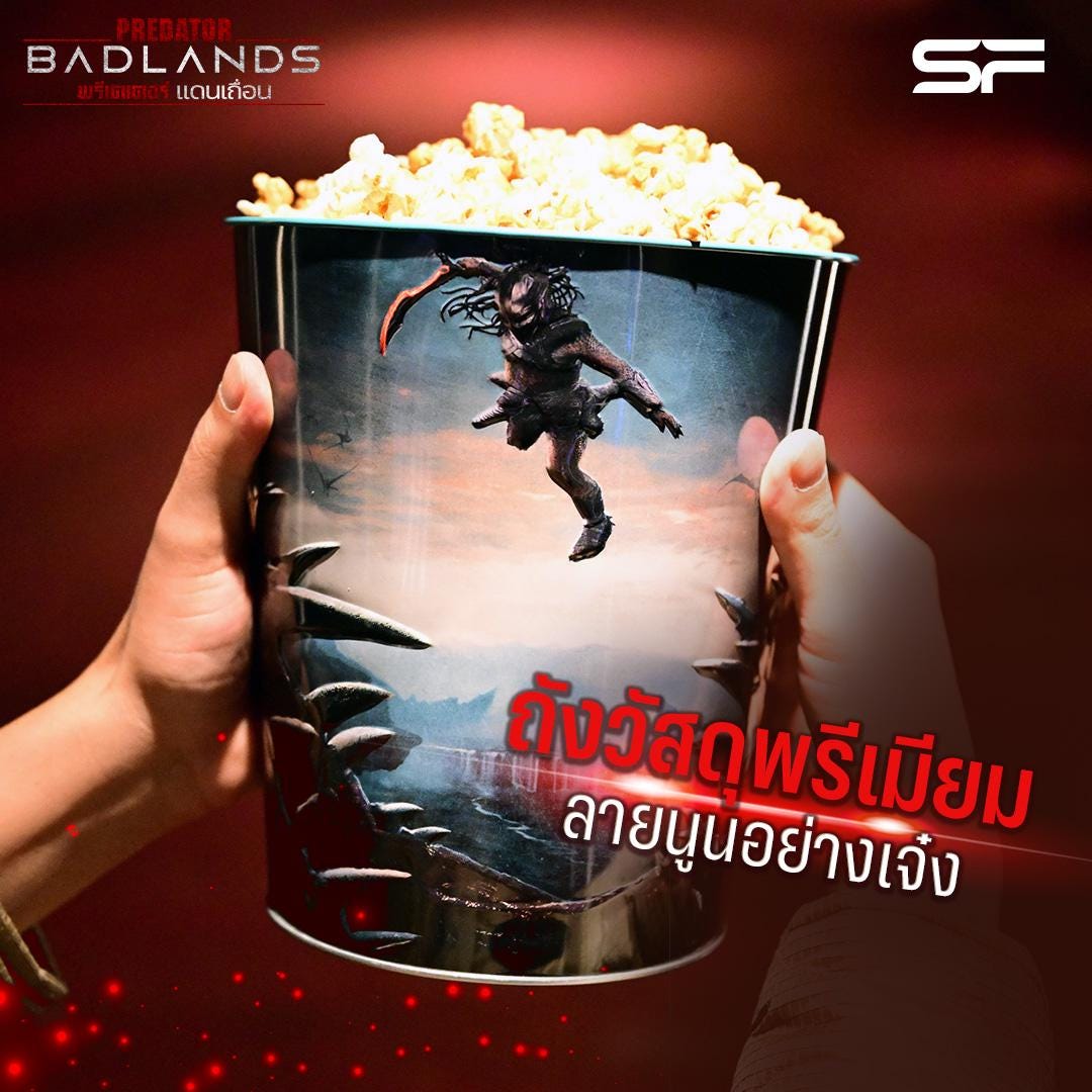 Predator Badlands 2025 Movie Tin Tub Bucket SF Thai Cinema Exclusive ...