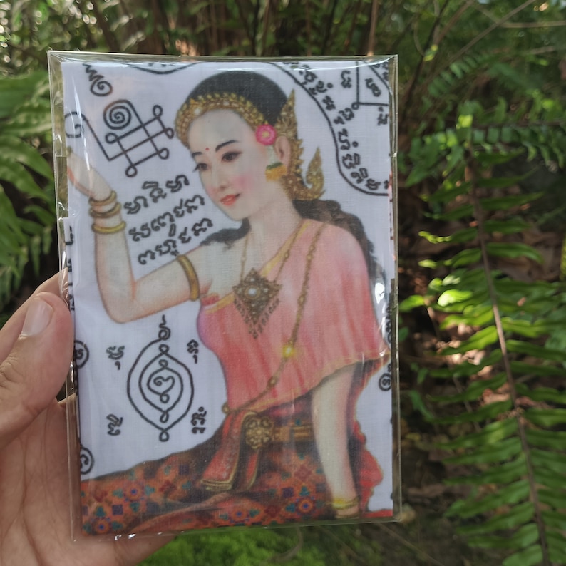 Pha Yant Cloth Nang Kwak Powerful Lucky Talisman "nang Kwak Mae Phimpha ...