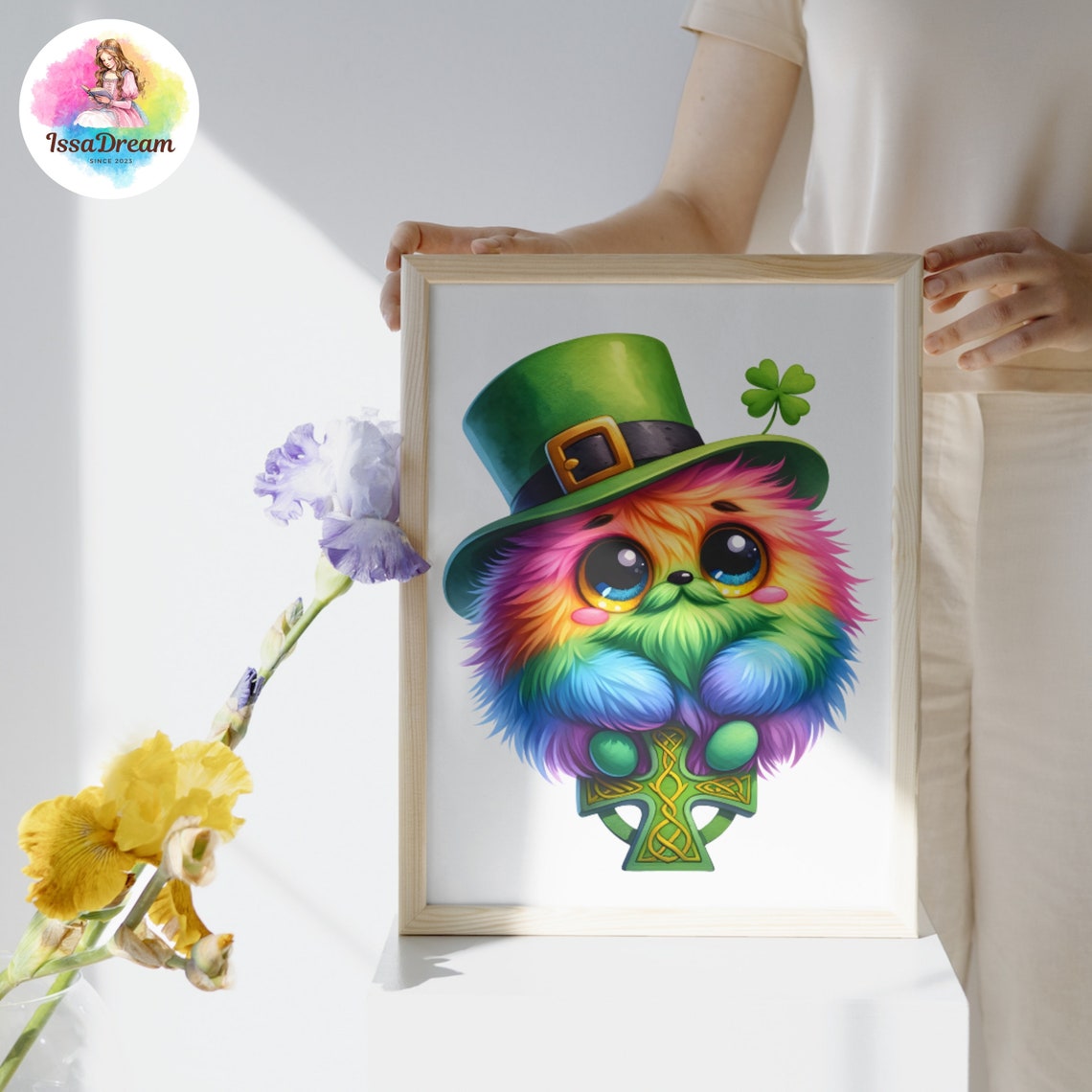 Watercolor St.patrick Monsters Clipart, Cute St.patrick's Day Monsters ...