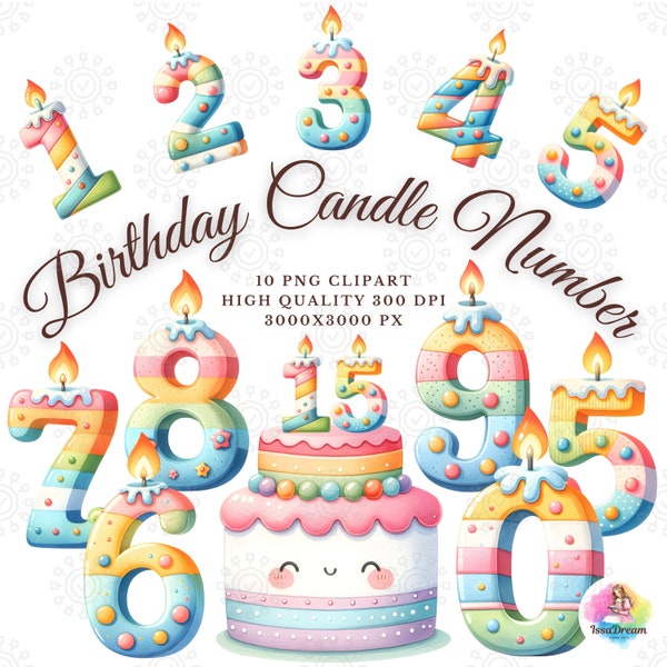 Candle Clipart - Etsy