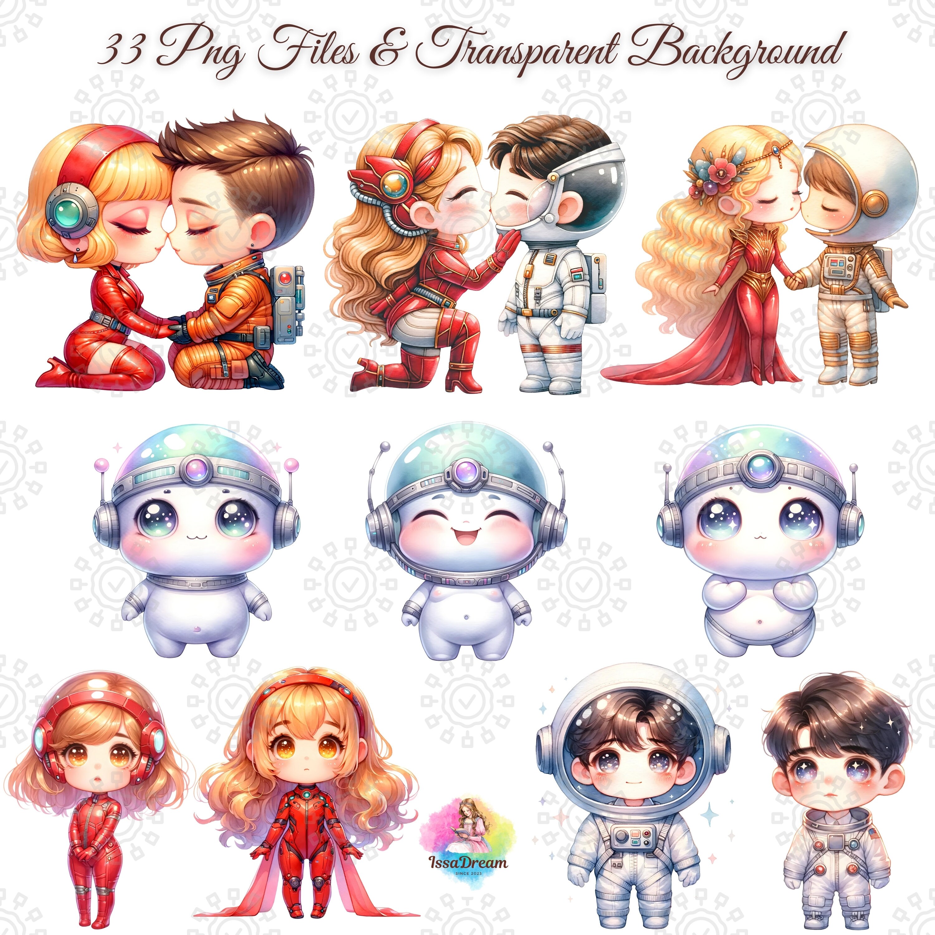 Watercolor Outer Space Clipart, Cute Planet Clipart, Galaxy Clipart ...