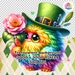 Watercolor St.patrick Monsters Clipart, Cute St.patrick's Day Monsters ...