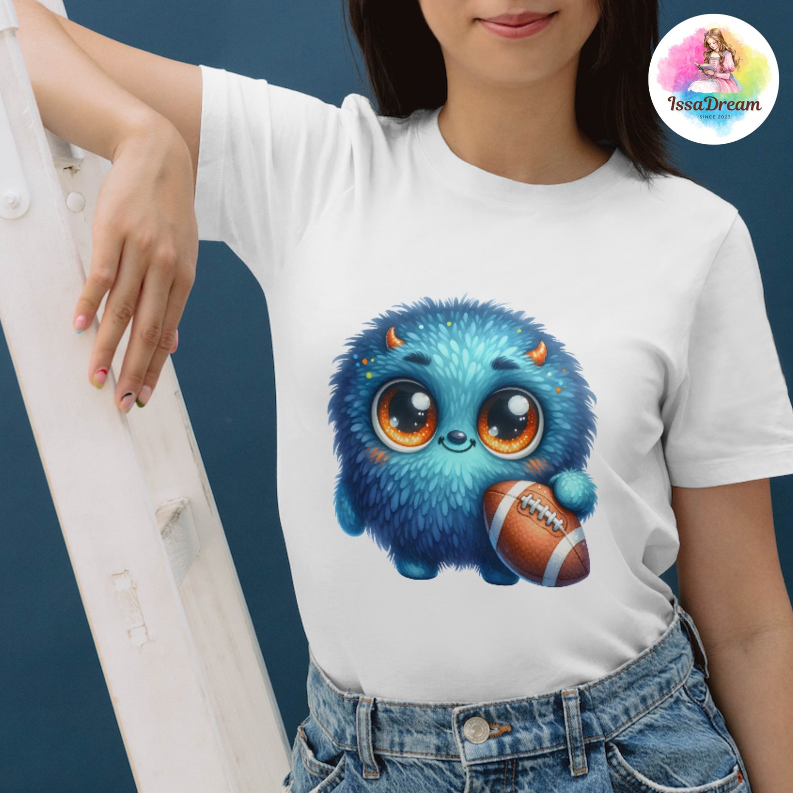 Watercolor Sports Monster Clipart, Cute Sports Clipart, Sports ...