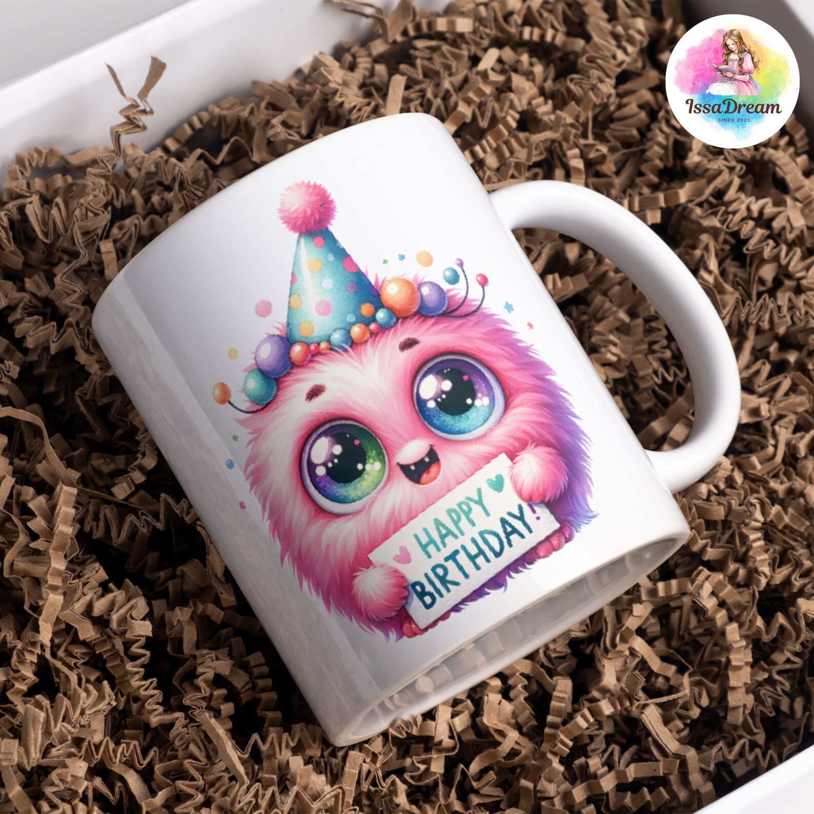 Watercolor Birthday Monsters Clipart: Party Sublimation PNG, Digital ...