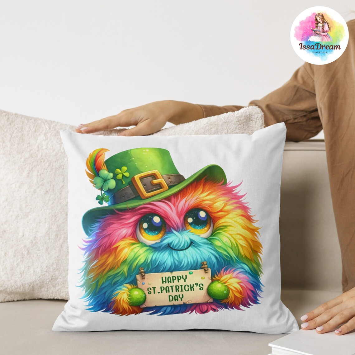 Watercolor St.patrick Monsters Clipart, Cute St.patrick's Day Monsters ...