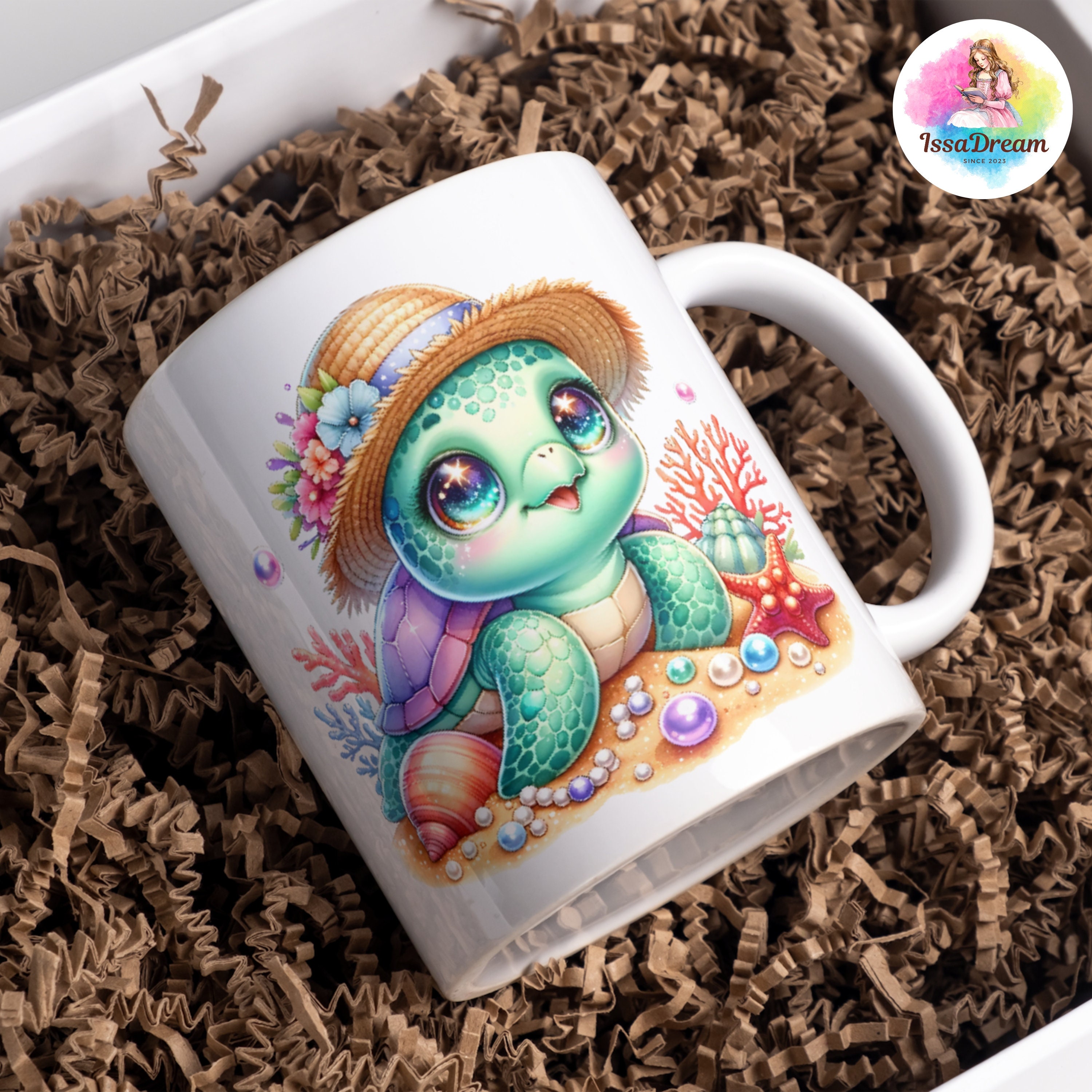 Watercolor Summer Sea Turtle Clipart, Cute Sea Turtle Clipart, Summer ...