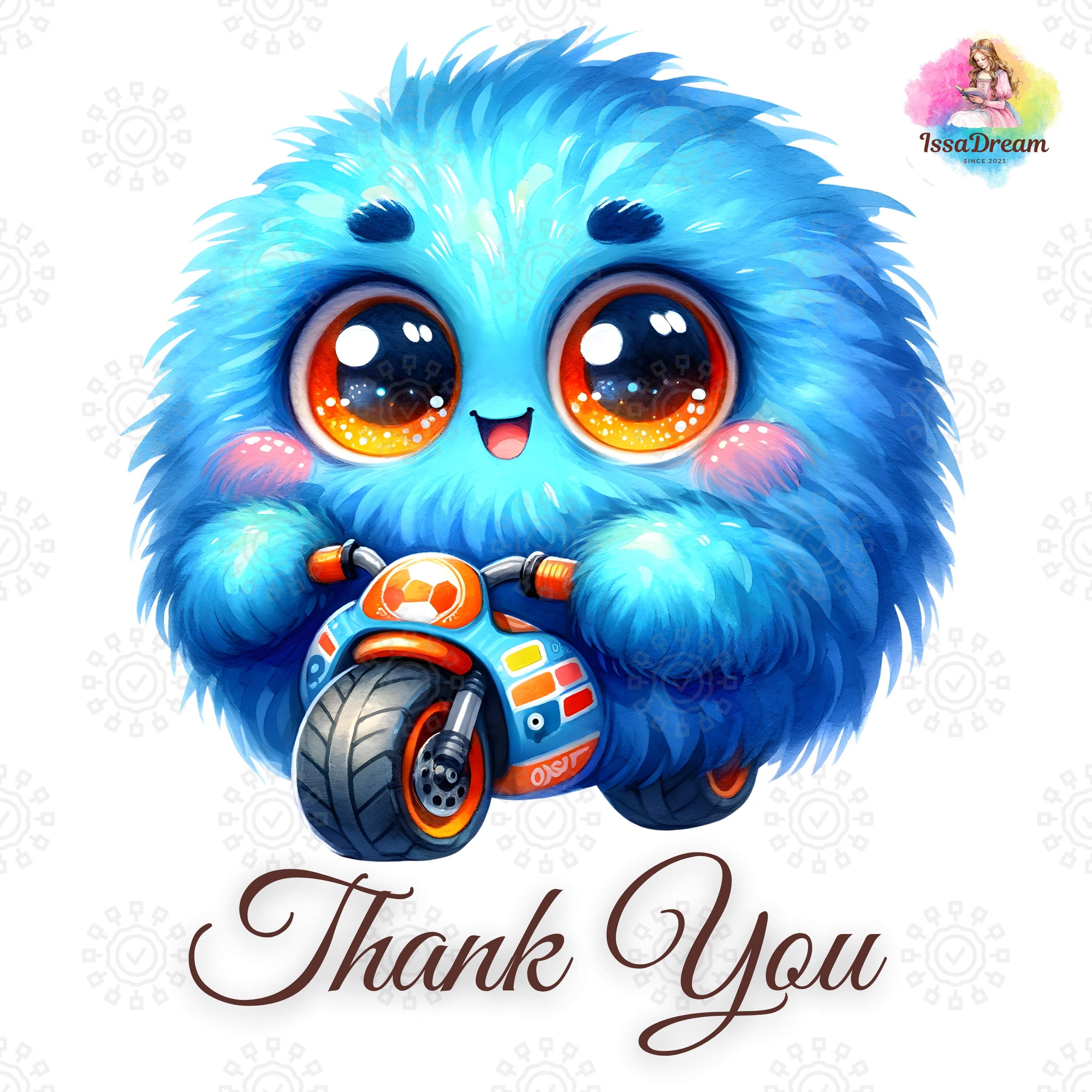 Watercolor Sports Monster Clipart, Cute Sports Clipart, Sports ...