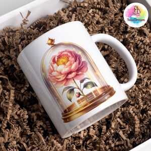 Watercolor Flower Glass Domes Clipart, Magic Flower Fantasy PNG ...