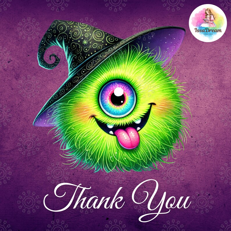 Halloween One Eye Monsters Clipart, Cute Halloween PNG, Cute Monsters ...