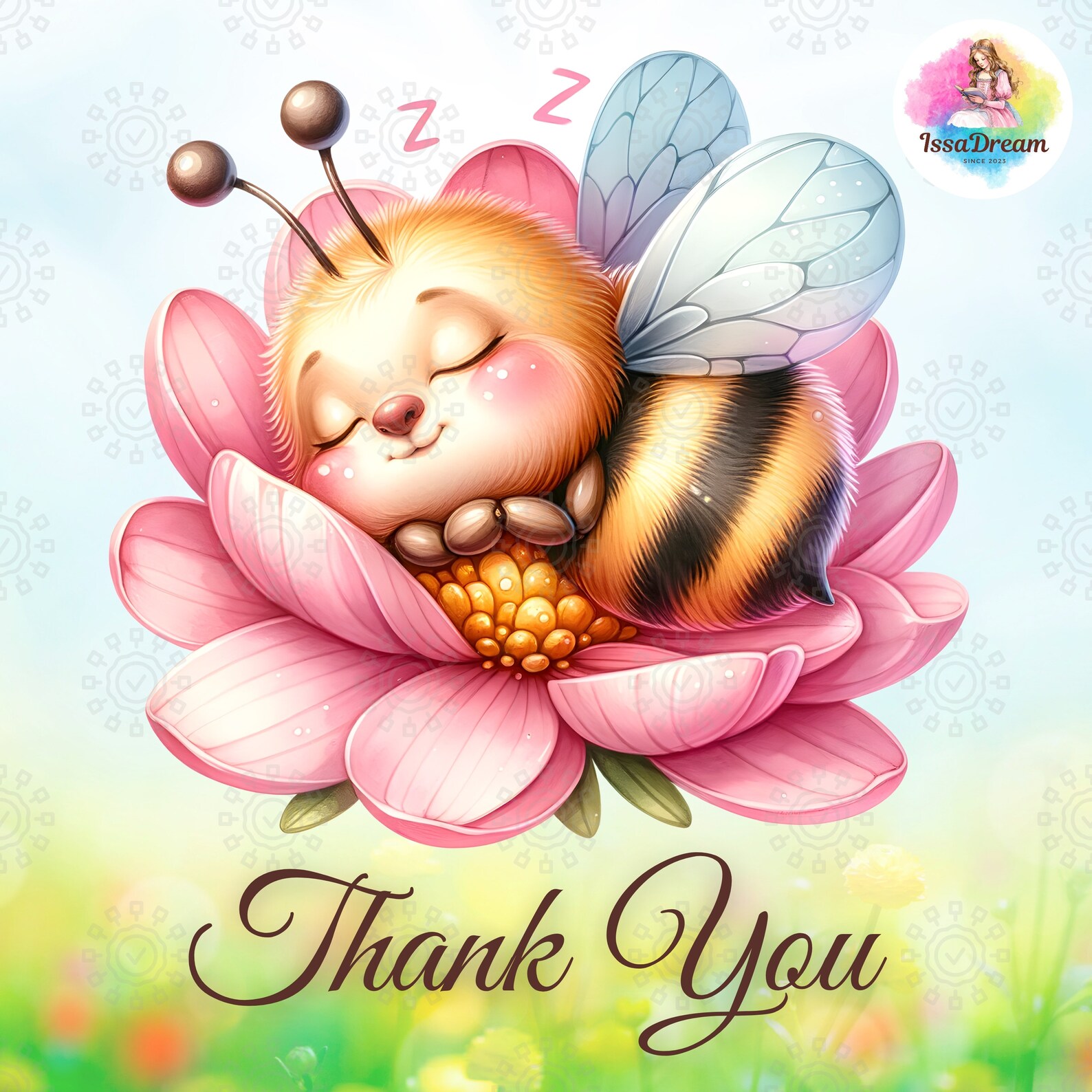 Watercolor Spring Bee Clipart, Cute Ladybug Clipart, Spring Summer ...