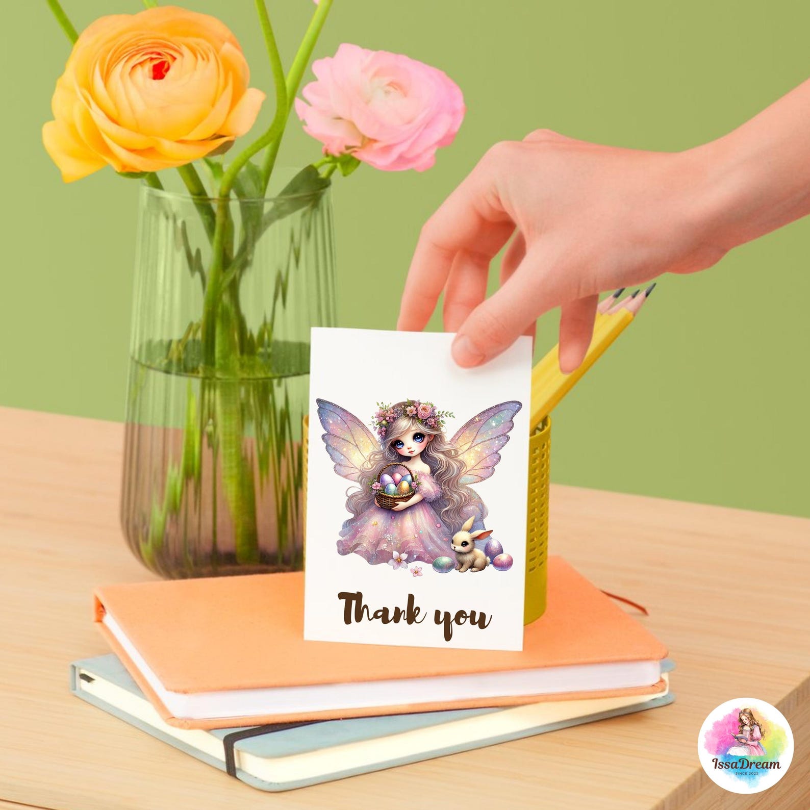 Watercolor Easter Fairy Clipart, Easter Eggs PNG, Fairytale Fantasy ...