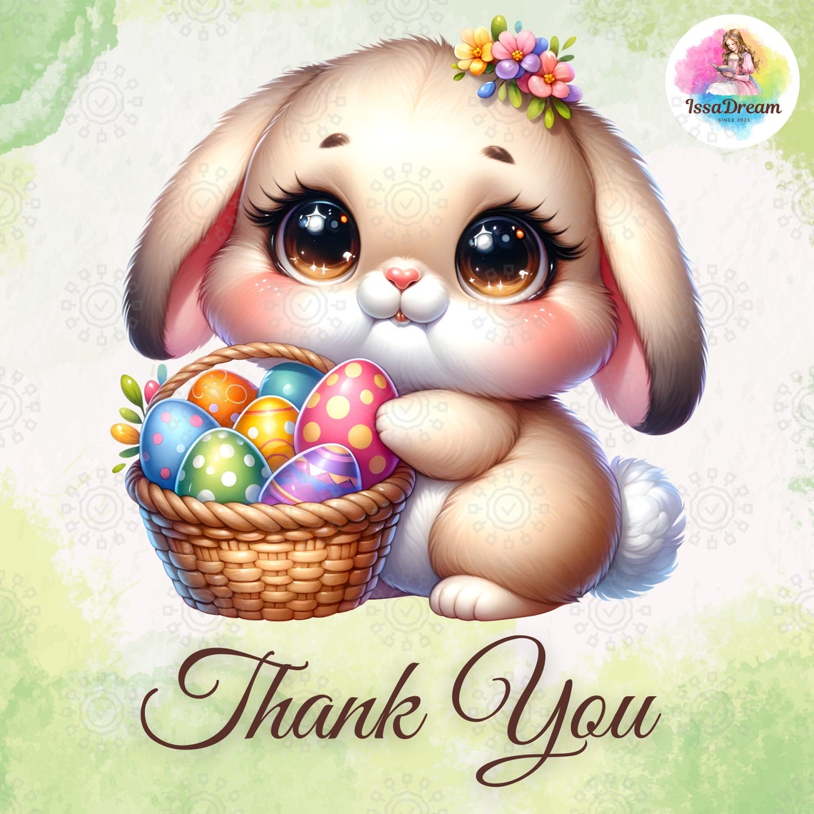 Watercolor Easter Bunny Clipart, Cute Easter Rabbit Clipart, Kids ...