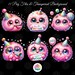 Watercolor Birthday Monsters Clipart: Party Sublimation PNG, Digital ...