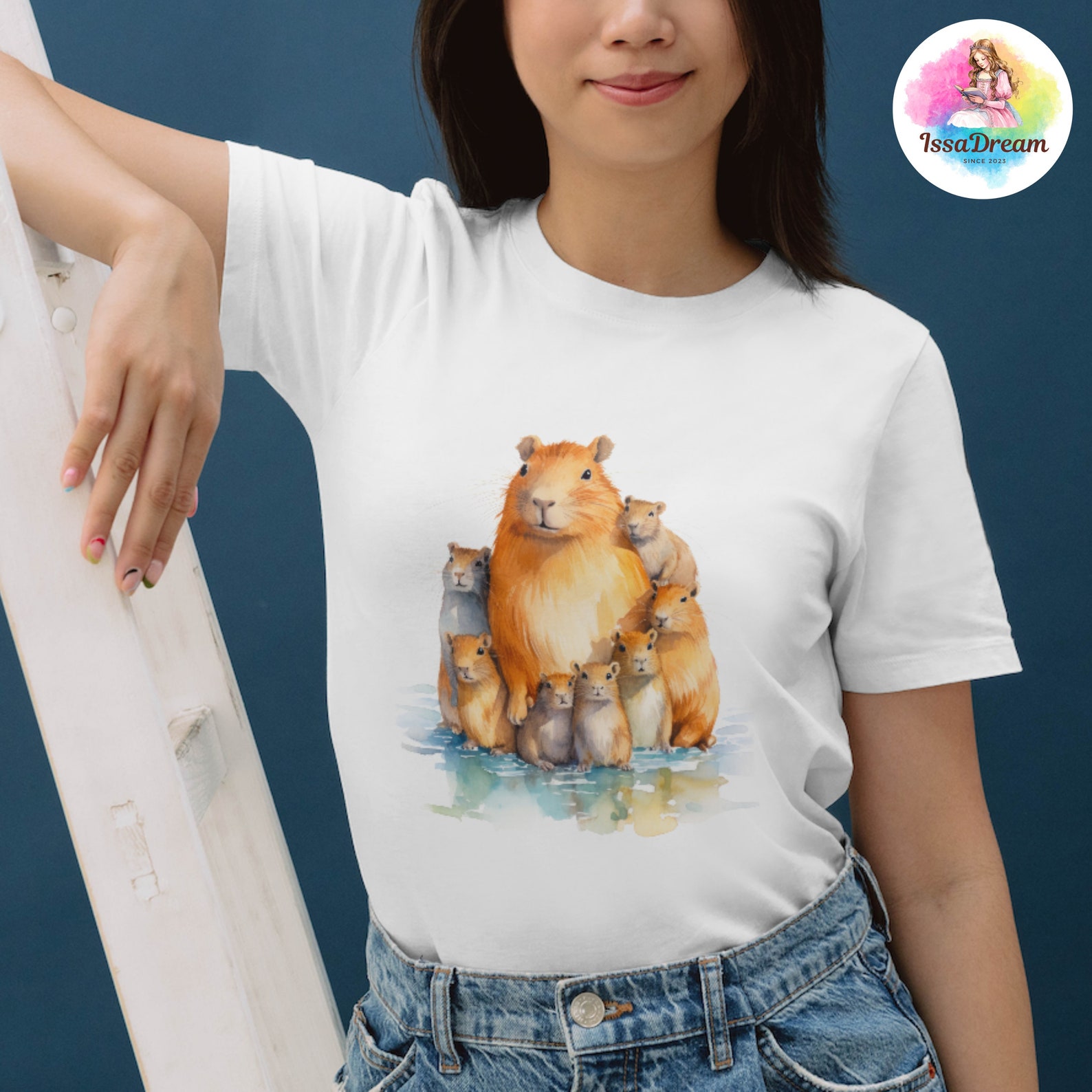 Cute Watercolor Capybara Clipart, Animal Clipart, Cute Capybara PNG ...