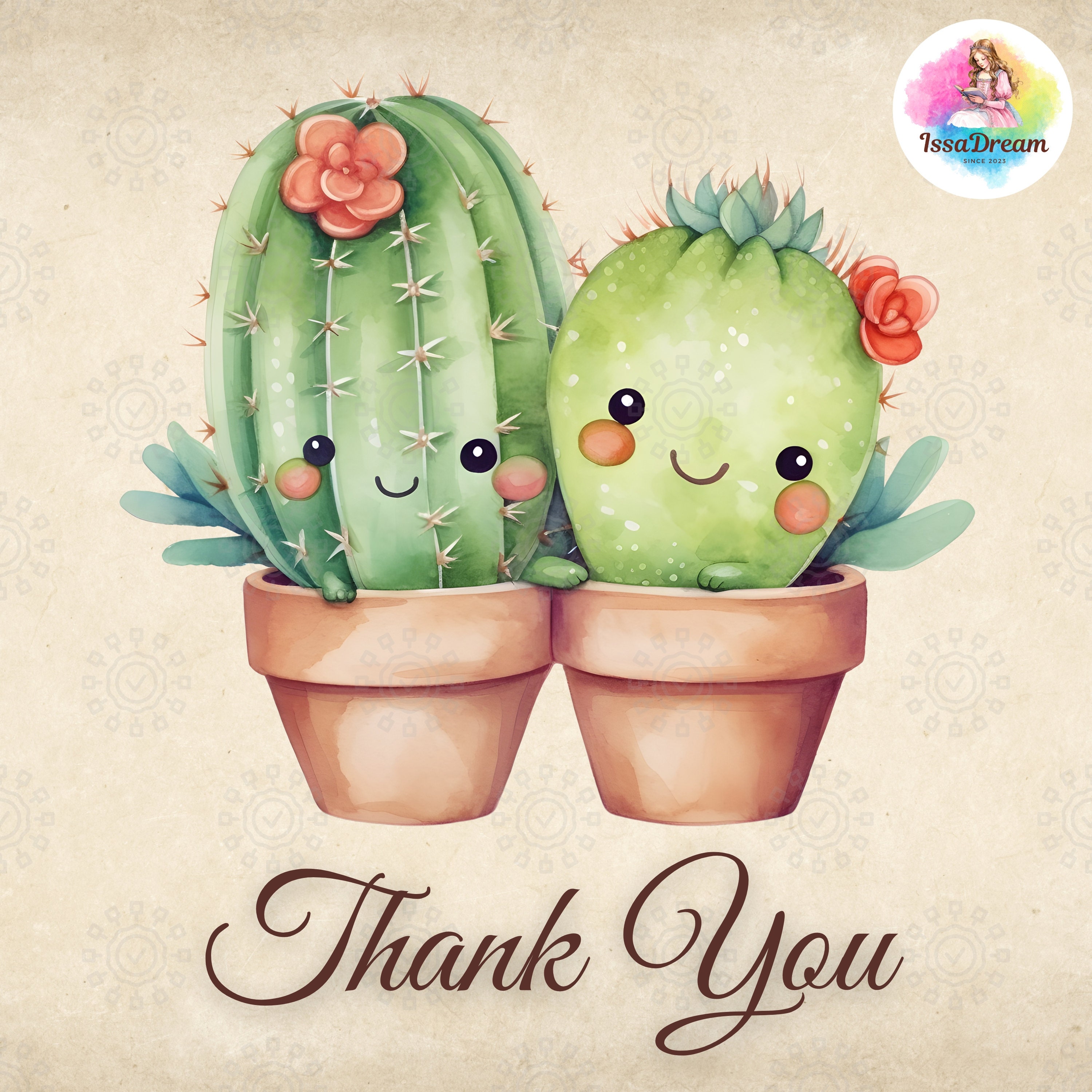 Watercolor Cactus Clipart, Valentines Clipart, Cute Cactus Lover, Plant ...