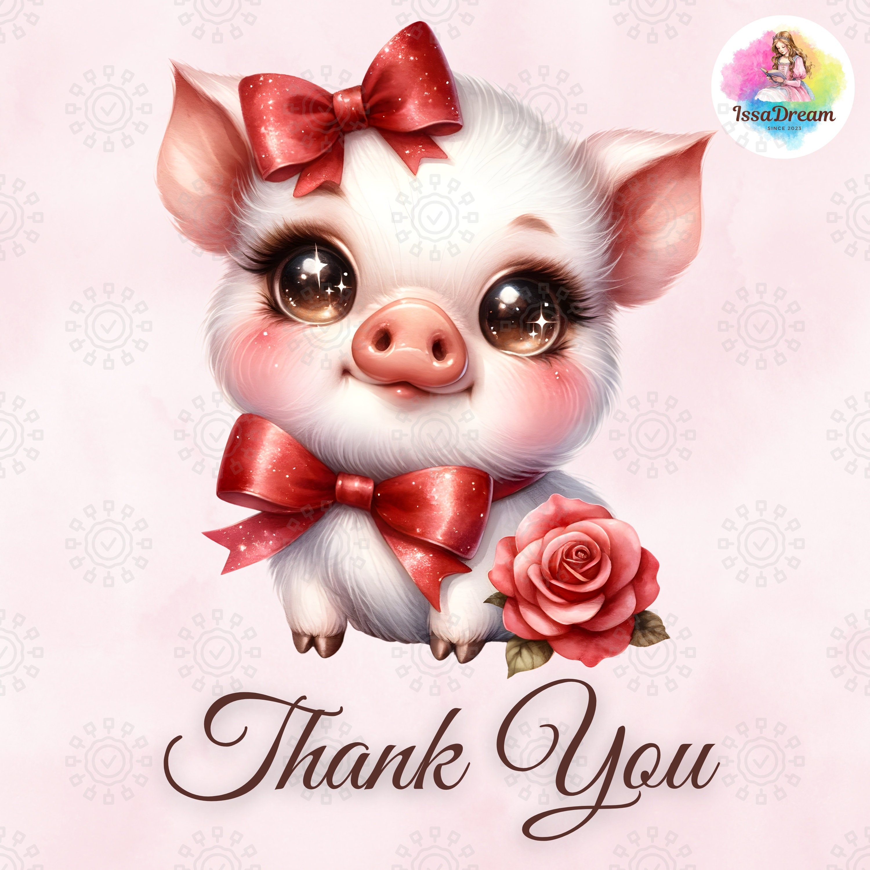 Watercolor Pig in Love Clipart, Cute Valentine's Day Pig Clipart, Kids ...