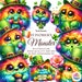 Watercolor St.patrick Monsters Clipart, Cute St.patrick's Day Monsters ...