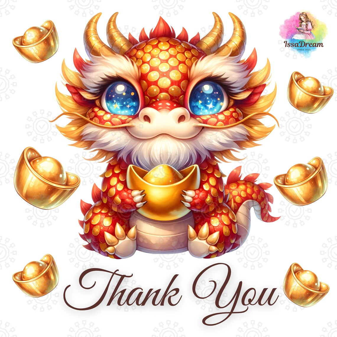 Watercolor Chinese New Year Clipart, Dragon Clipart, Dragon Chinese New ...