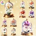 Watercolor Flower Glass Domes Clipart, Magic Flower Fantasy PNG ...