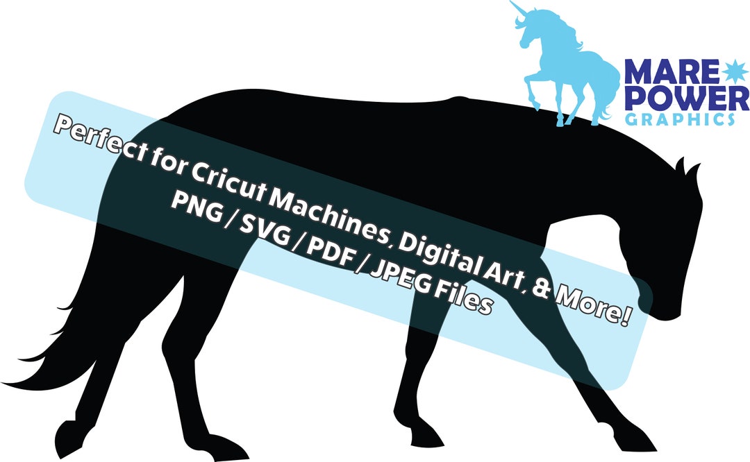 Western Pleasure Horse Loping Cantering Silhouette Vector Clipart for ...