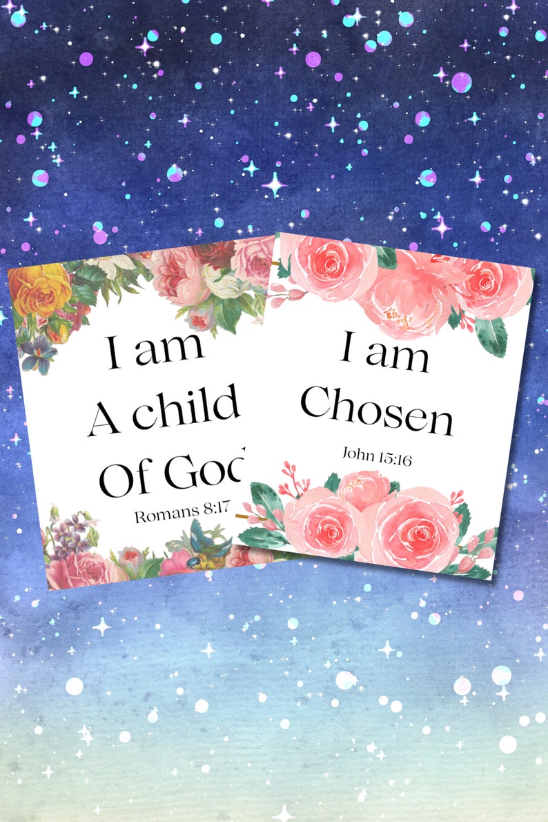 Christian Affirmation Cards Kids Affirmation Cards Printable ...