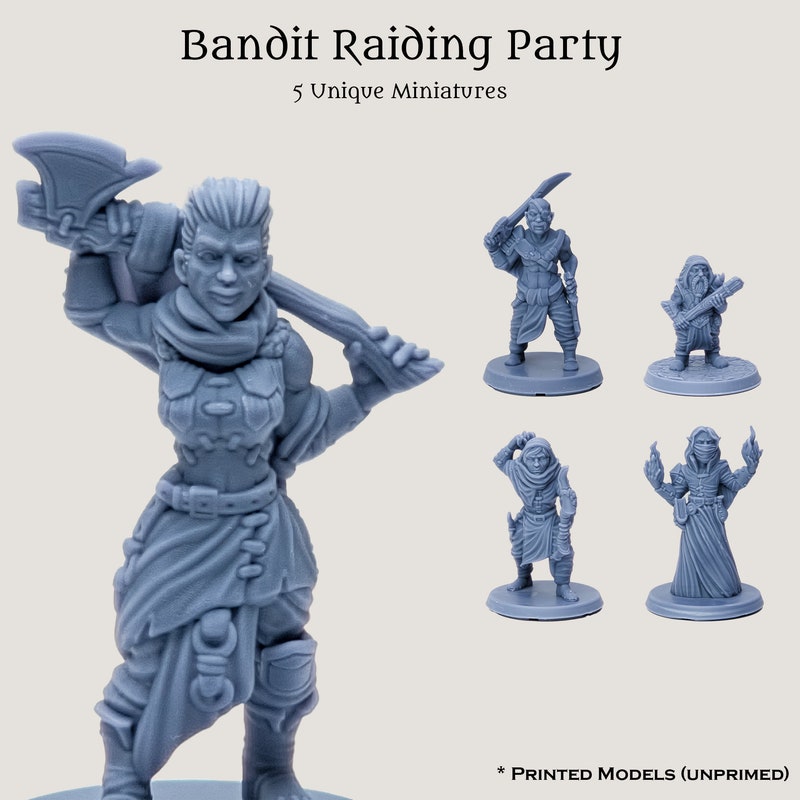Dnd Party Miniatures Elf - Etsy