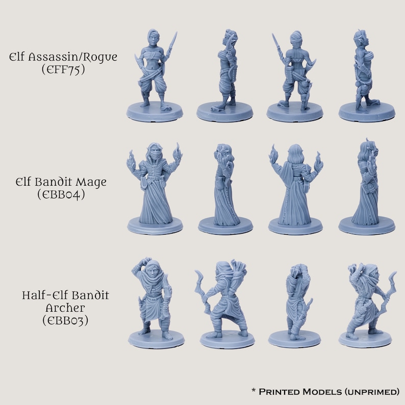 D&D Bandit Thugs Gift Starter Set | Pathfinder Frostgrave 28mm 32mm ...