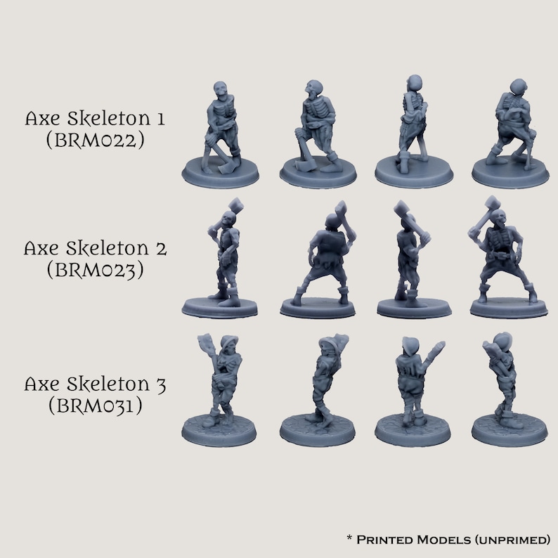 D&D Pathfinder Skeleton Horde Undead Npcs 28mm 32mm Fantasy Miniature ...