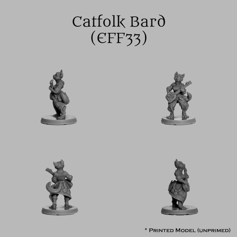 D&D Pathfinder Tabaxi Catfolk Collection 28mm 32mm Fantasy PC NPC ...